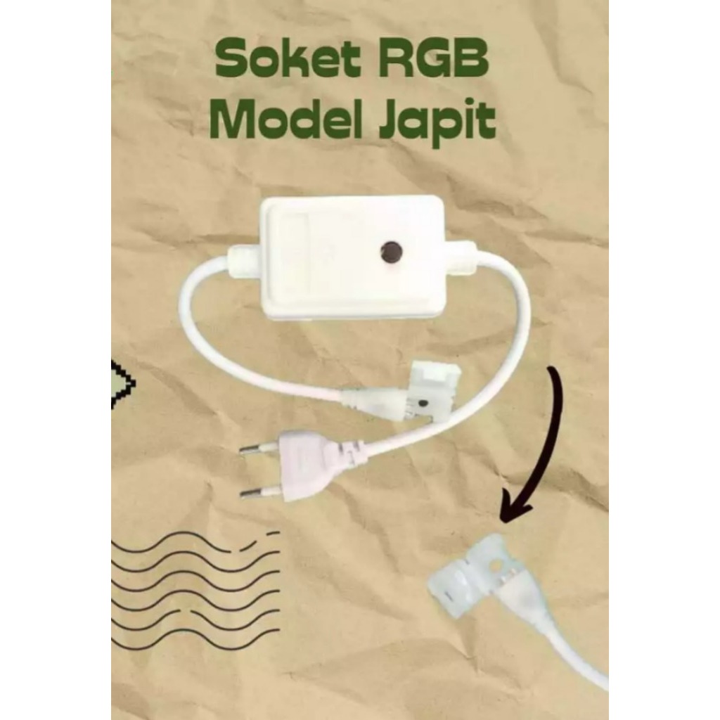 RGB Jepit Socket RGB Model Led Light Clamp Strip Hose Blink Adapter ...