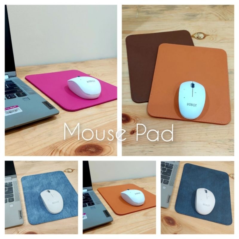 Mouse Pad Computer Mouse Coaster Made of Synthetic Leather and Suede ...