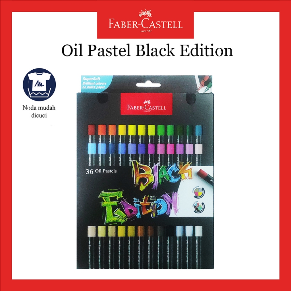 Black Edition Oil Pastel Oil Set-36 Colors/Crayon Faber Castell Crayon ...