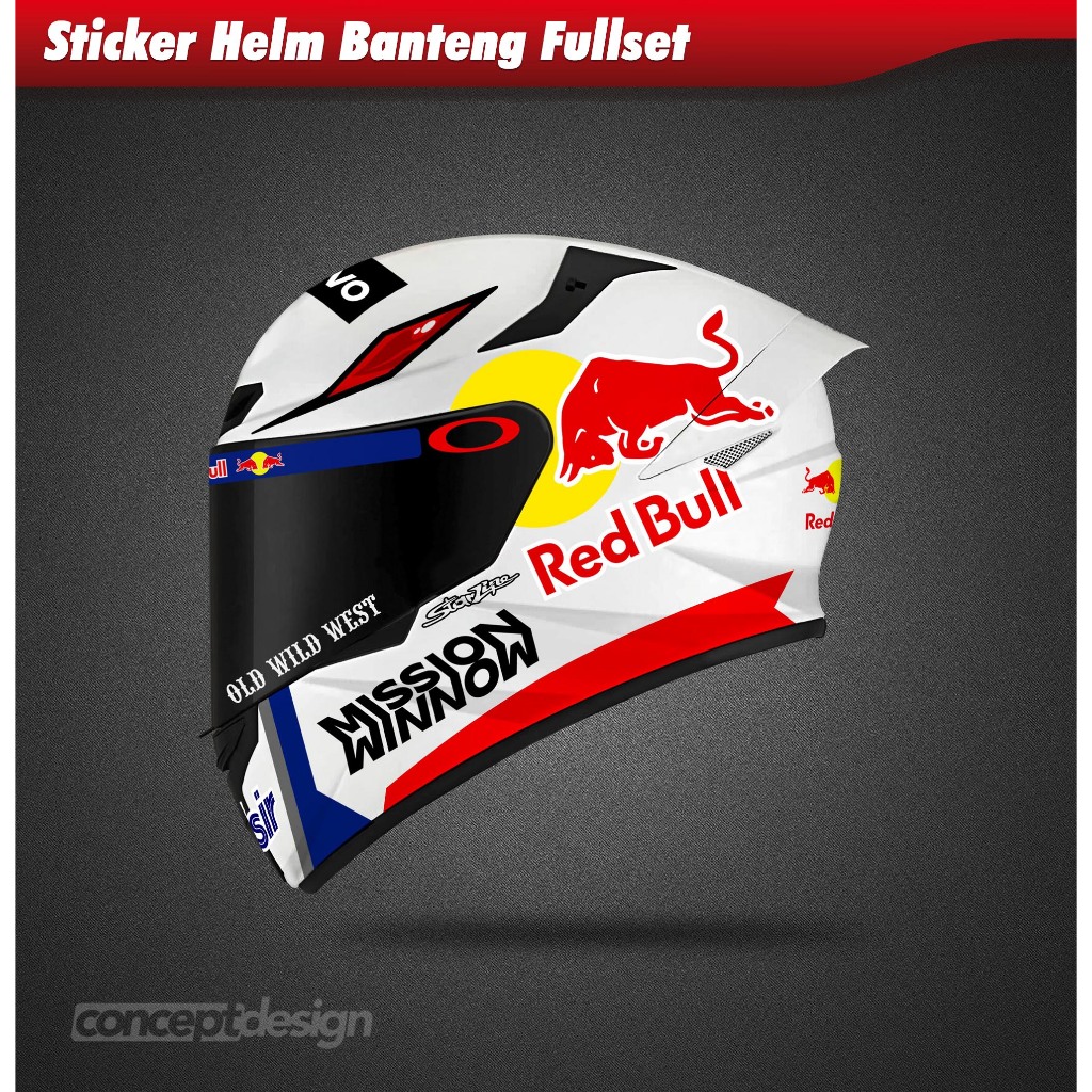 Bull Helmet Sticker Full Set | Shopee Malaysia
