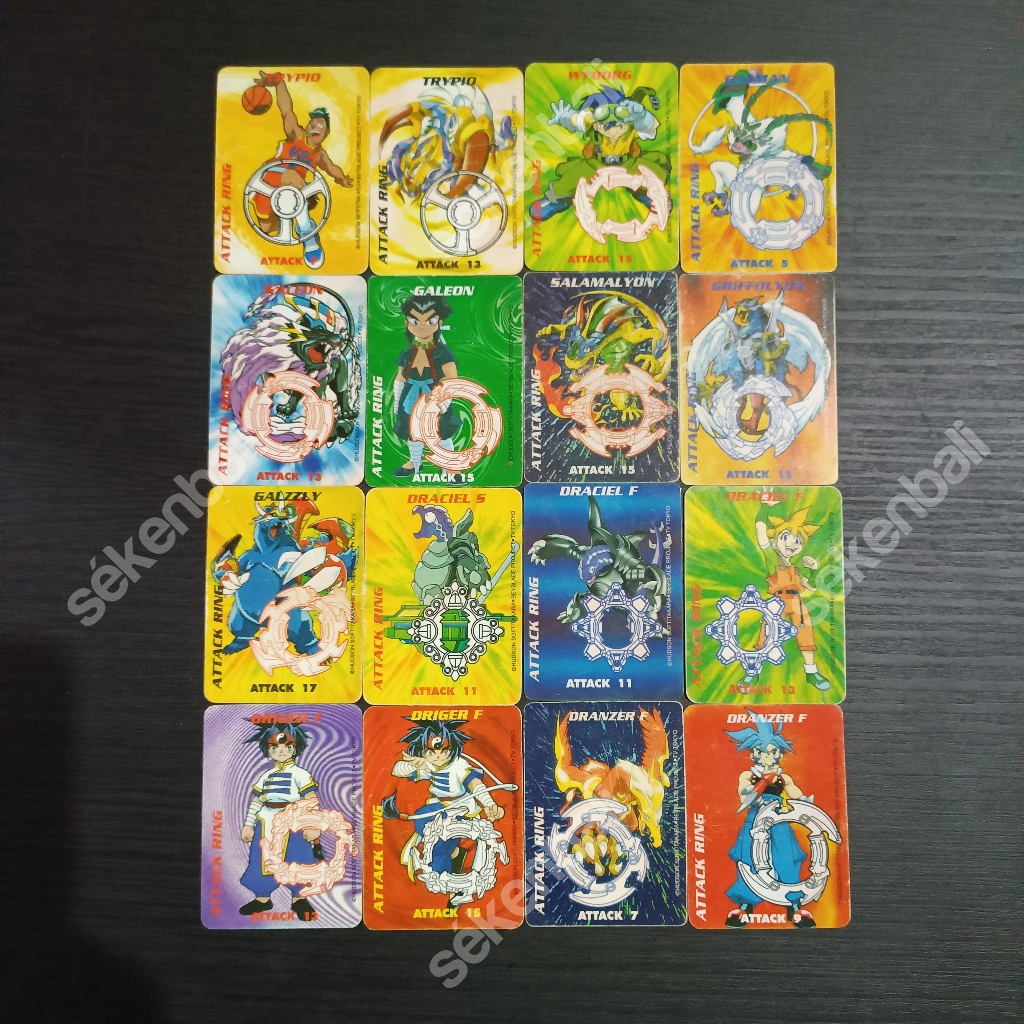(ATTACK Ring) Tazos Beyblade Chiki 2003 Prize - Beyblade Card - Tajos ...