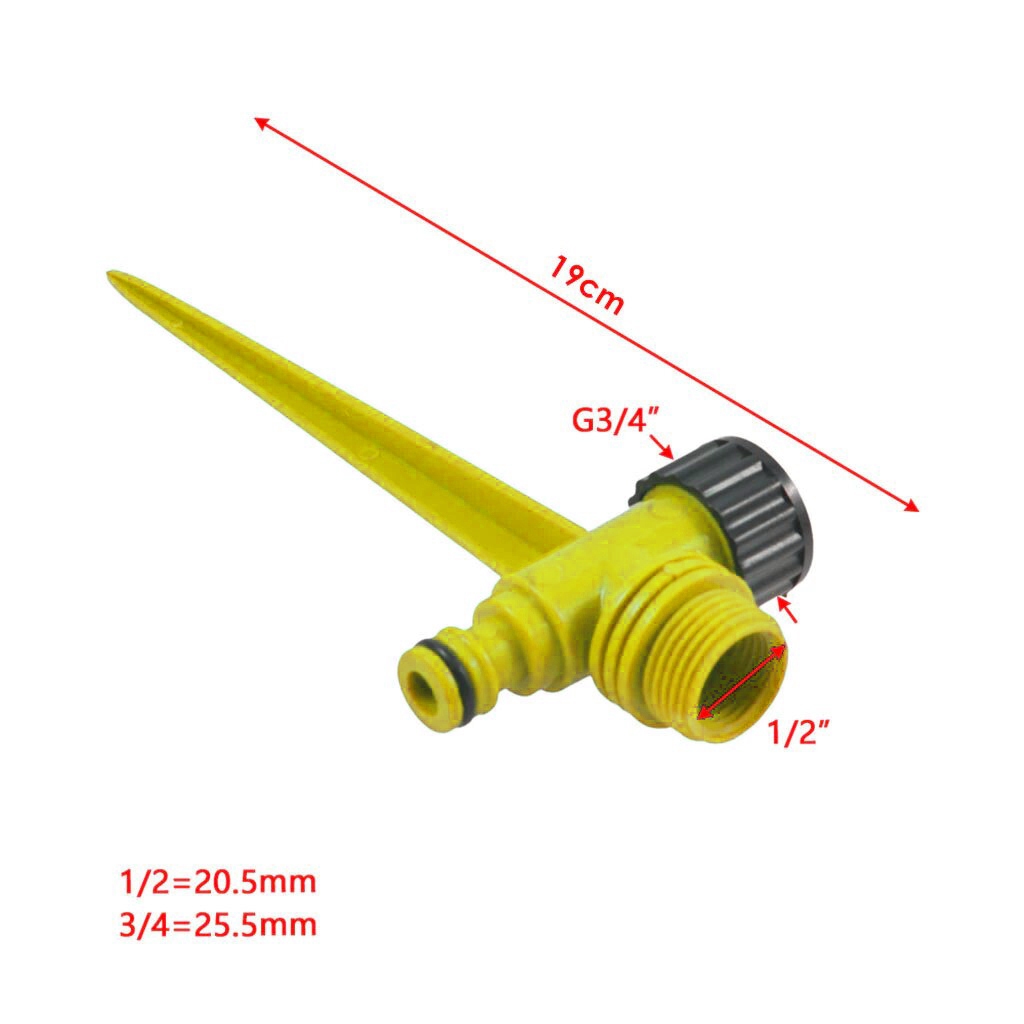 Stake Sprinkler Pole Spike Cagak Sprinkle Model Plug Deep Thread 1/2 ...