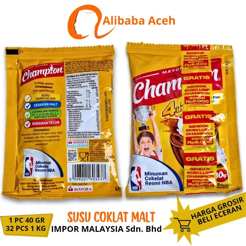 Energen Champion 4in1 Mayora Champion Malt Chocolate Milk Imported from ...