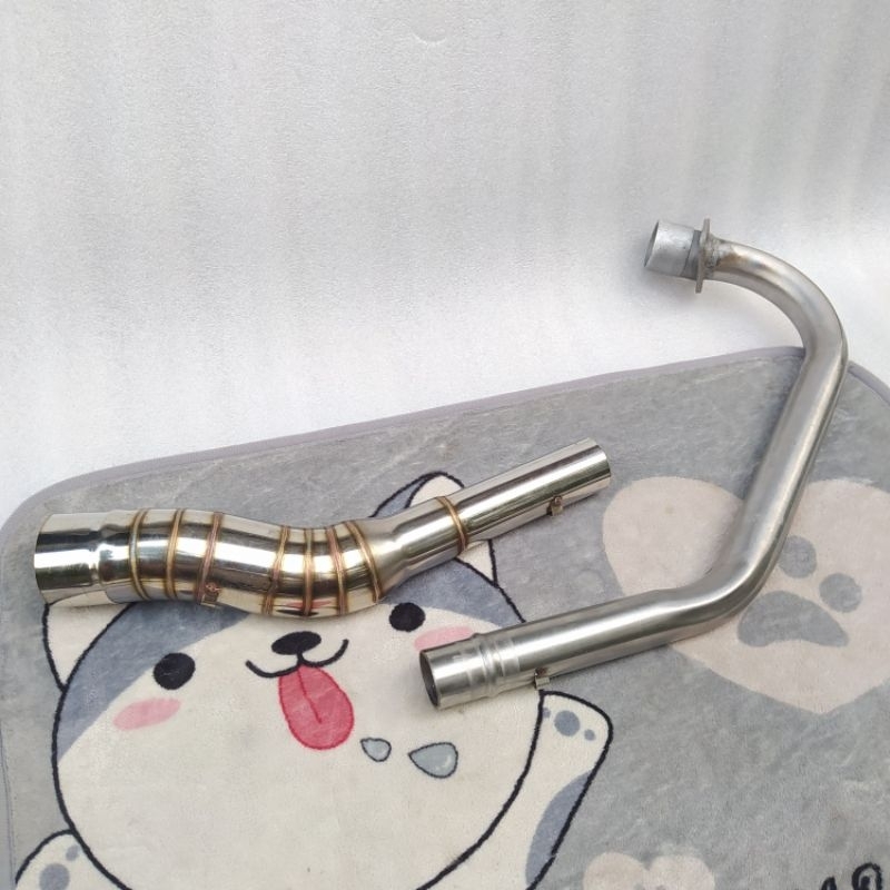 Stainless big elbow open spec tmx 125 155 150 skygo 125 150 175 Rusi tc ...