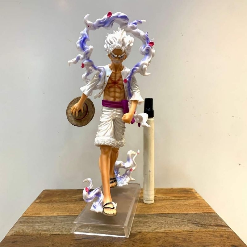 Action figure Toys luffy gear 5 sun god luffy white one piece monkey d ...