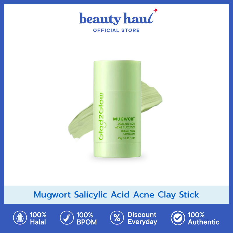 Glad2glow Mugwort Salicylic Acid Acne Clay Stick | Shopee Malaysia