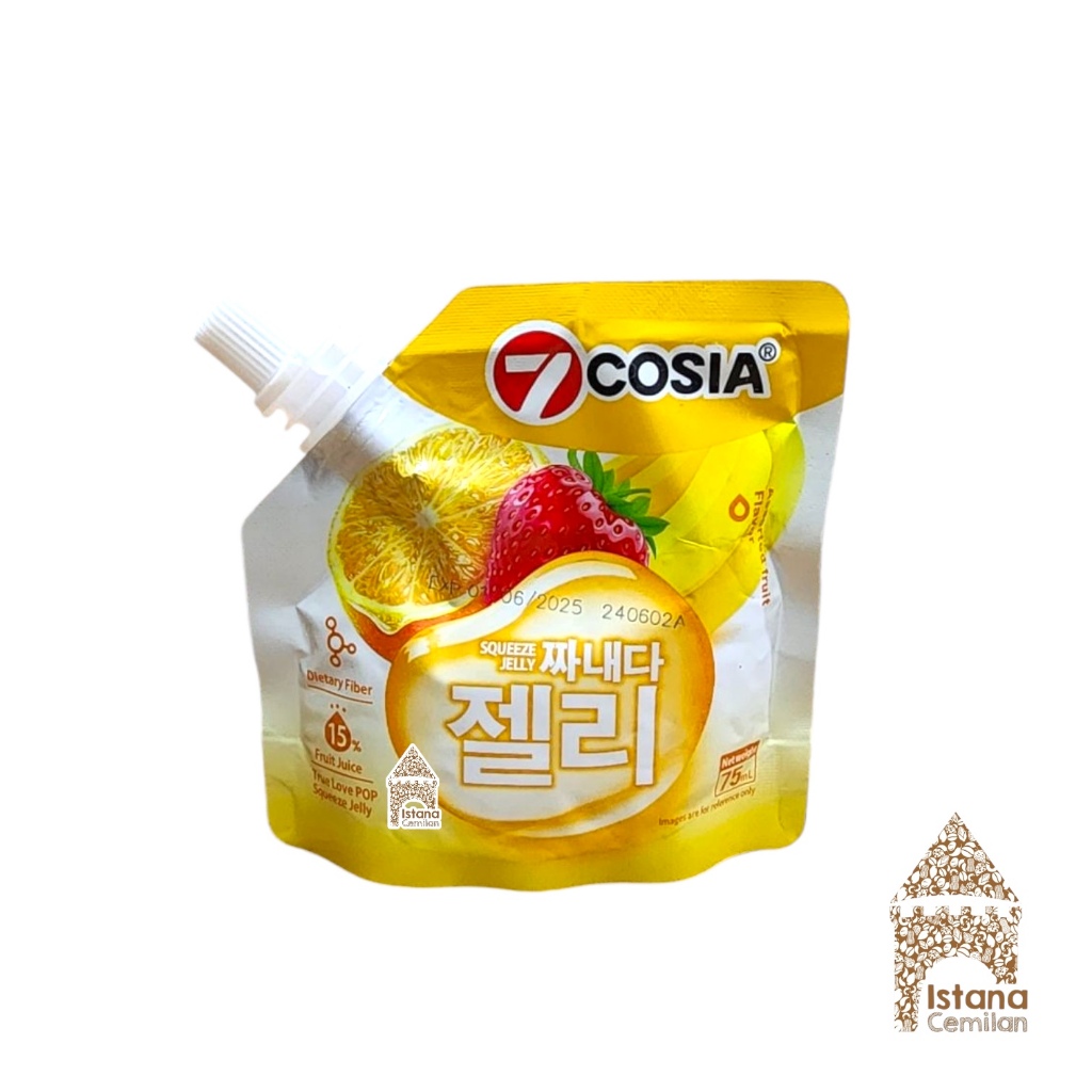 7Cosia Squeeze Jelly Peach / Assorted Fruit Jelly Drink 75 ML | Shopee ...