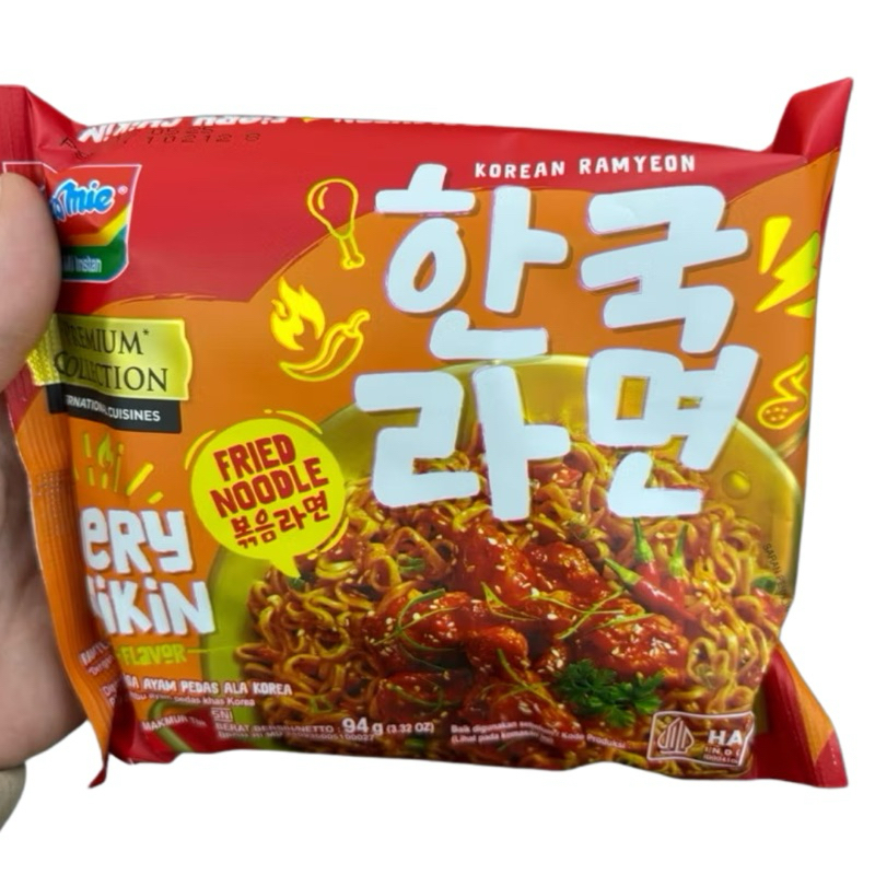 Indomie premium collection korea ramyeon Fiery chikin fried noodles Korean style spicy chicken ...