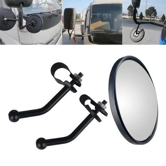 Universal 14,5cm Diameter Convex Round Rear View Mirror for trucks ...