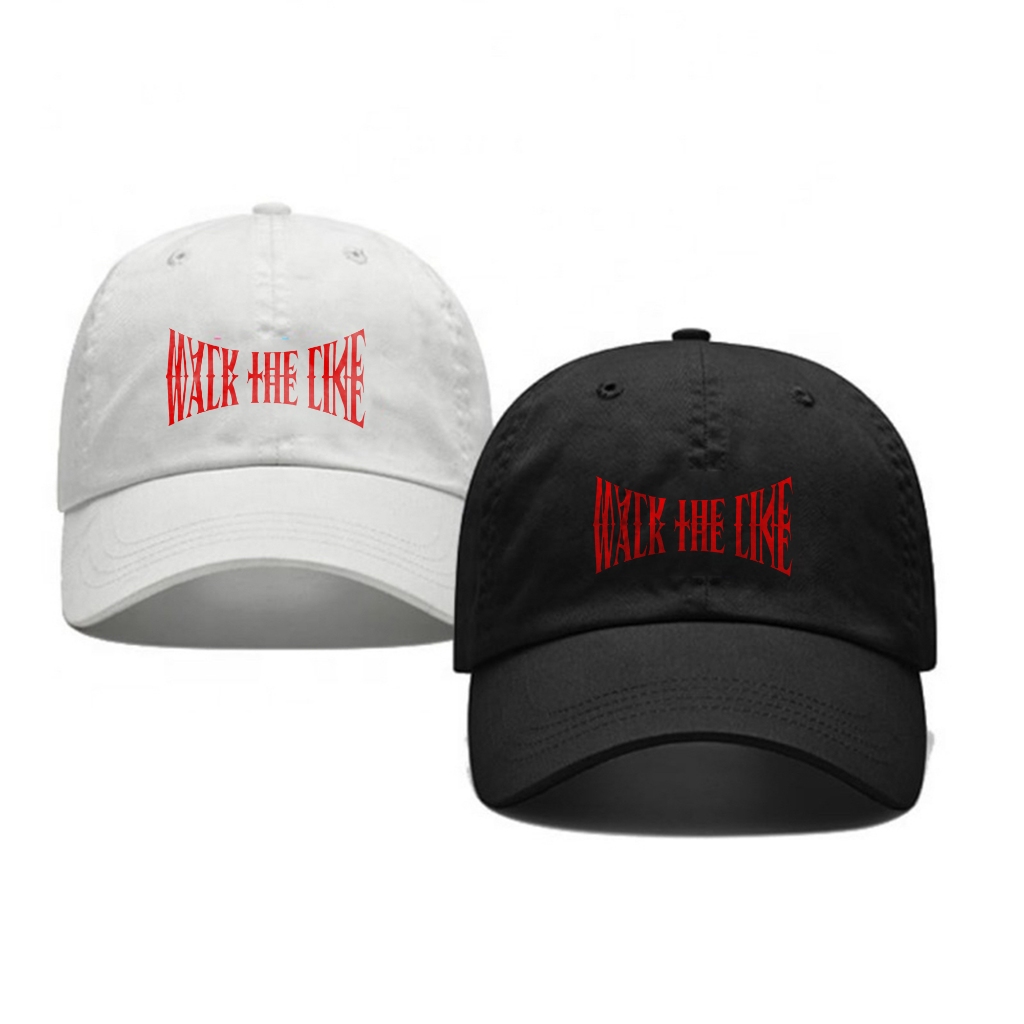 MERAH Baseball Cap korean kpop engene WALK THE LINE tour Red Writing ...