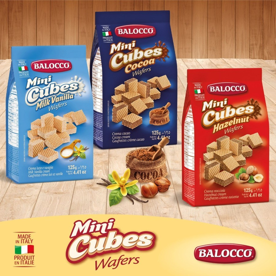 Balocco hazelnut cubes wafer 250 Grams | Shopee Malaysia