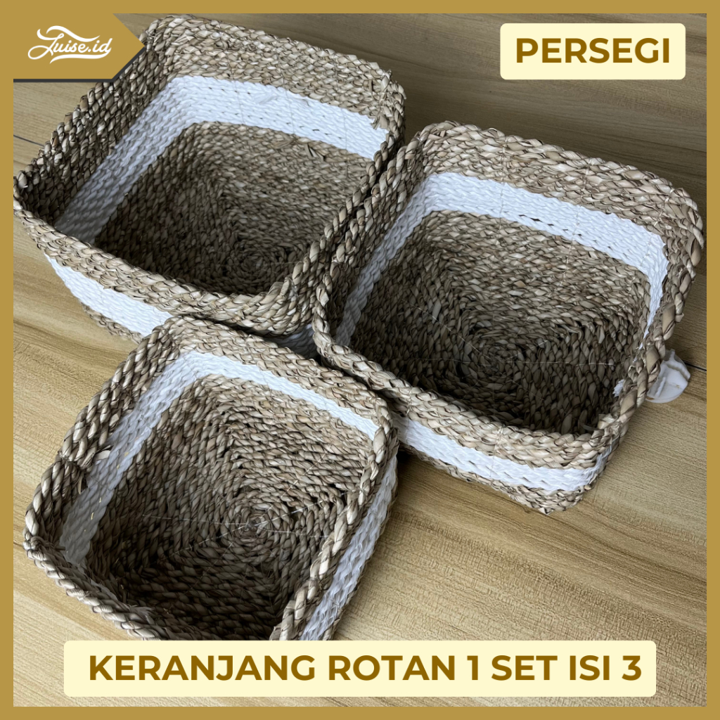 Multipurpose Rattan Box Basket Braid Rope/Box Organizer Storage Woven ...