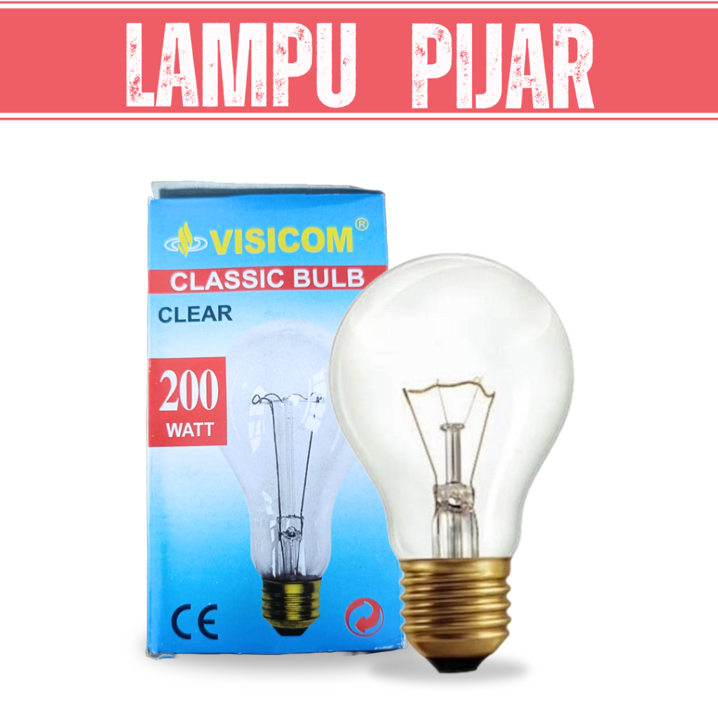 Visicom MASSAGE BULB 200 WATT CLEAR CHICKEN LIGHT 200 W LARGE BULB ...