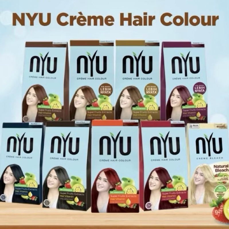 [Dus Nyu HC] Nyu Hair Color Natural - Hair Dye Black Brown Blue ...
