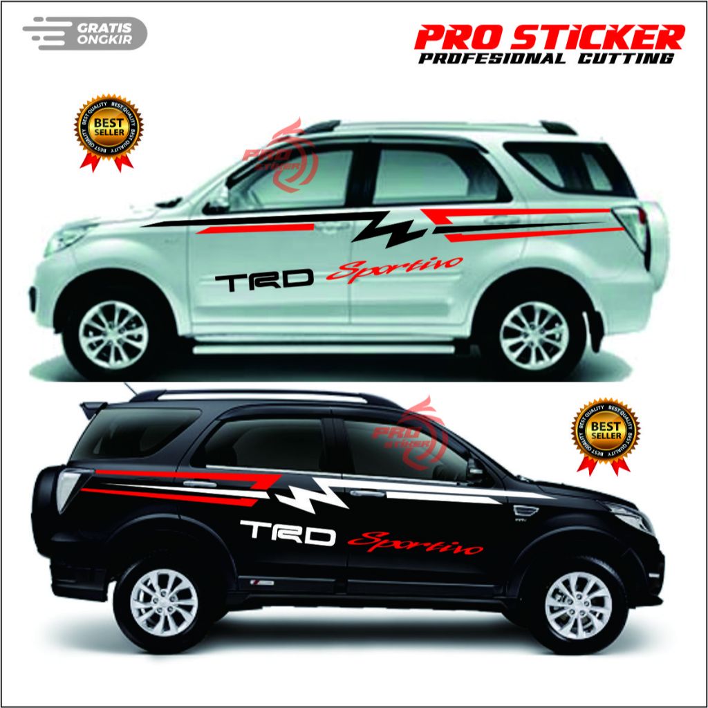 Toyota rush sticker toyota rush car sticker daihatsu terios sticker ...