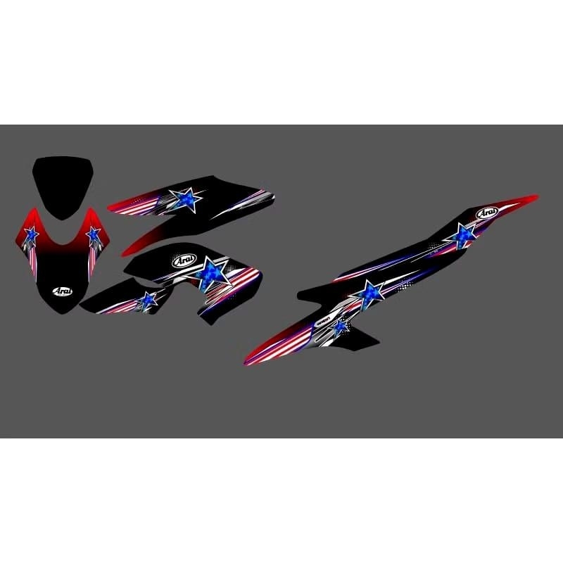 Striping STICKER AEROX OLD Transparent CUSTOM DESIGN STAR=ARAI Concept ...