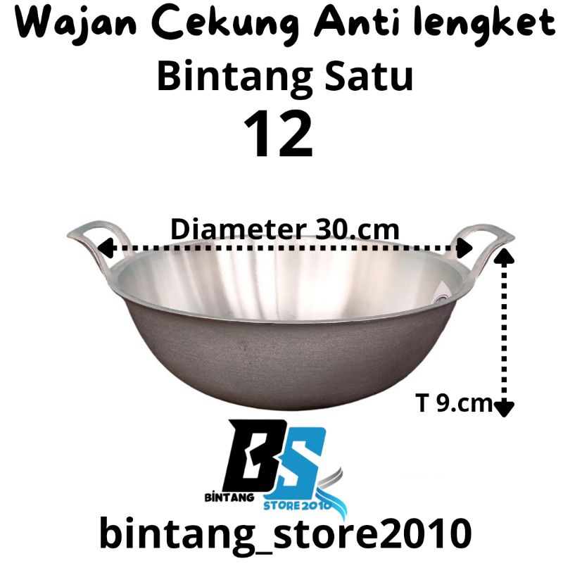 Special Non-Stick Concave Frying Pan No.12 Cast Aluminum Material ...
