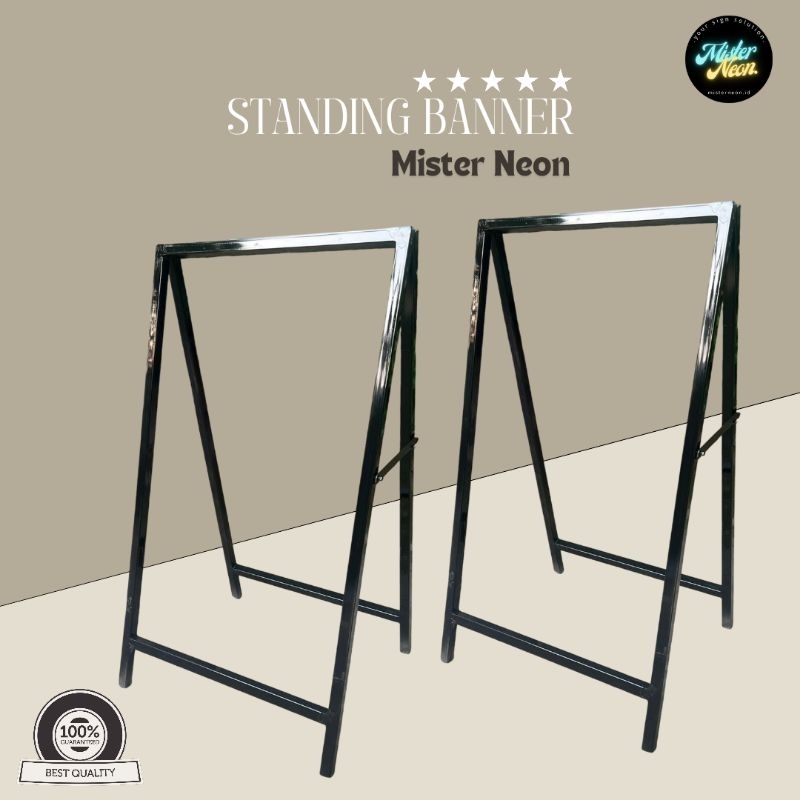 Standing BANNER/Folding STANDING BANNER/TRIPOD BANNER TYPE A | Shopee ...