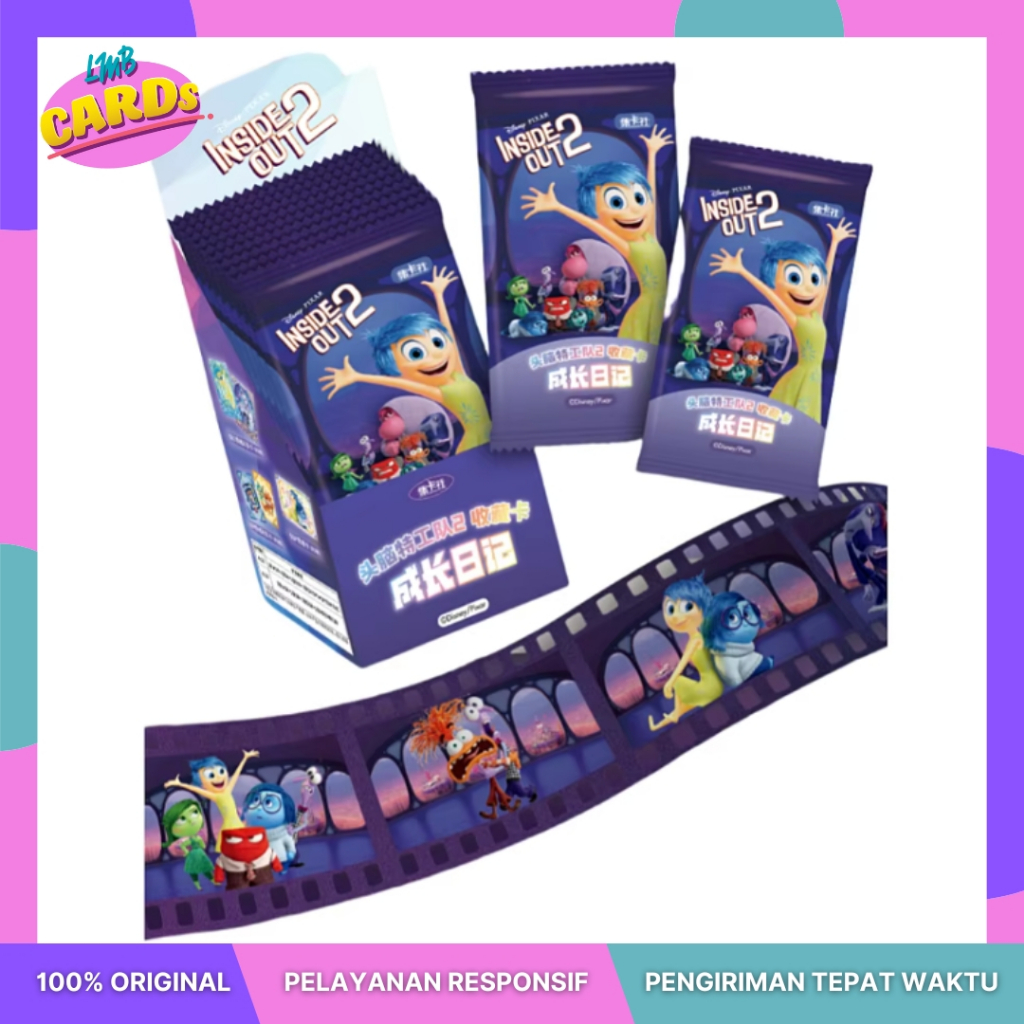 [Fun Cards] Premium Collection Cards Inside Out 2 - Per Pack (contains ...