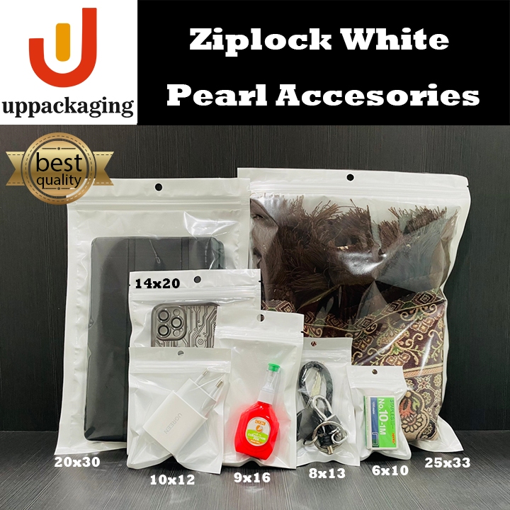 Plastic CLIP ZIPLOCK PLASTIC SACHET PACKAGING SAUCE PEARL WHITE ZIPLOCK ...