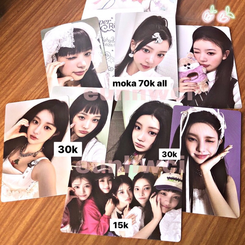 Pc illit moka weverse brand film ab real me wonhee iroha minju yunah photocard sell super real ...