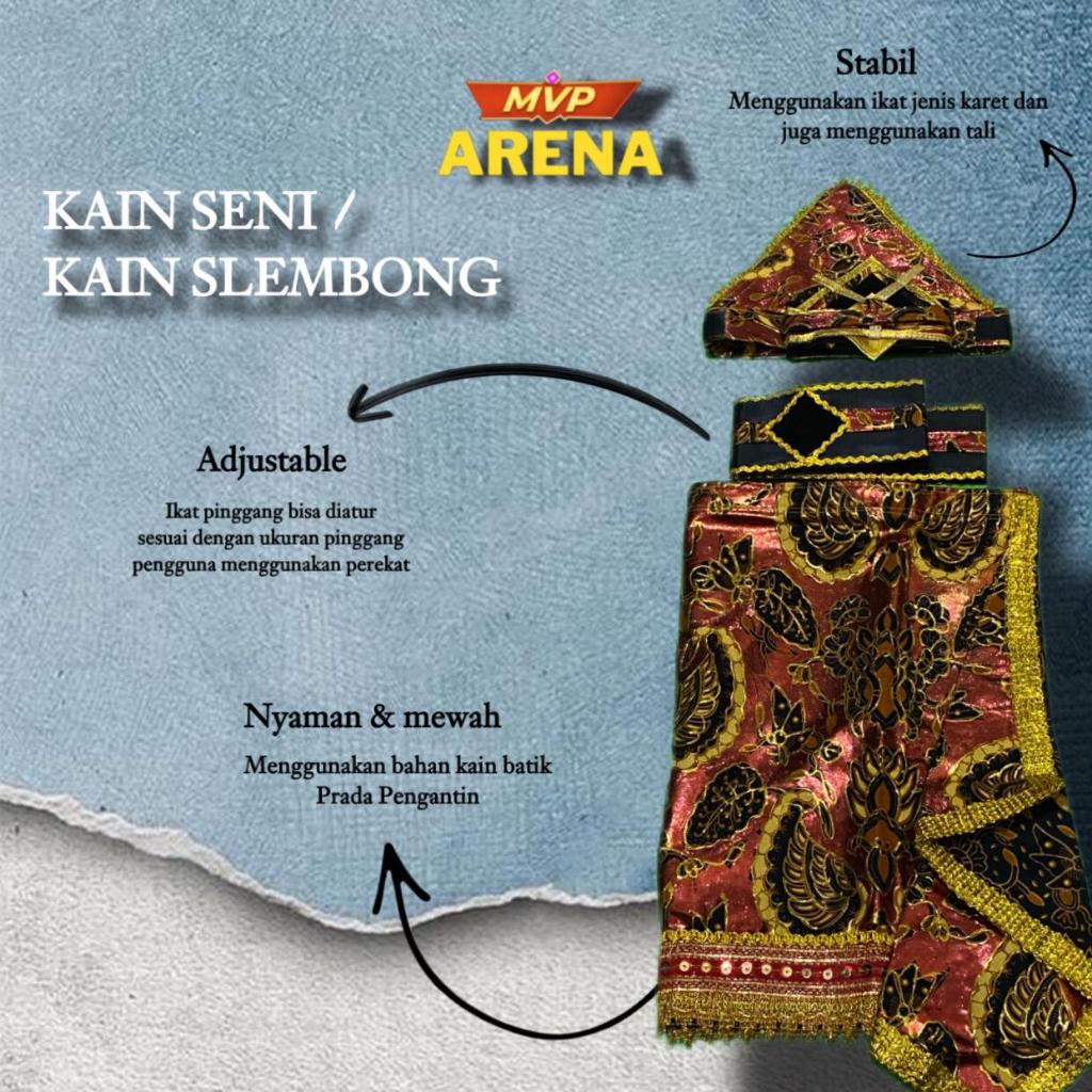 MERAH Songket art of light up silat cloth Full Block silat art songket ...