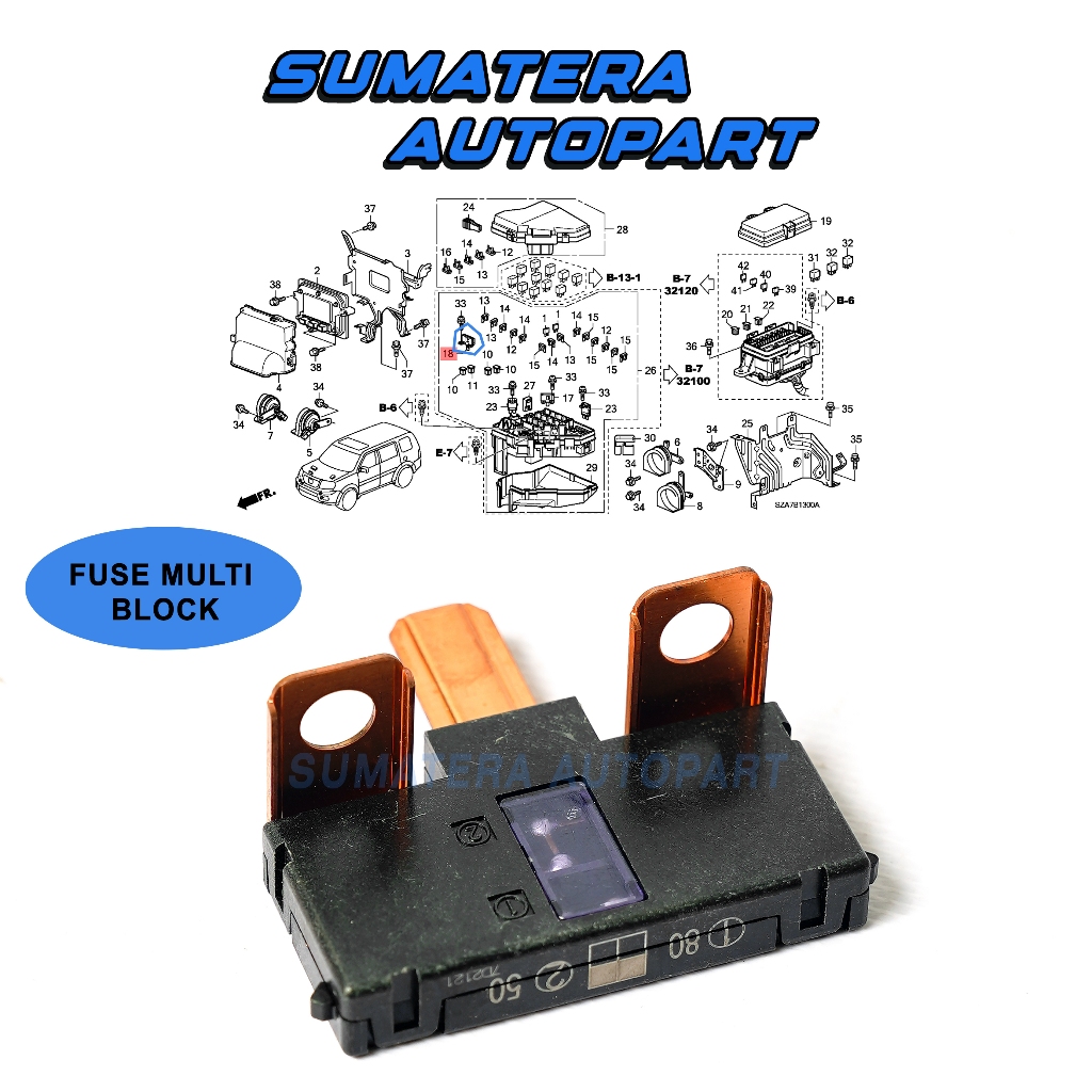 Fuse Multi Block Fuse Block Honda Civic Fd Crv Re Gen3 2006 2007 2008 ...