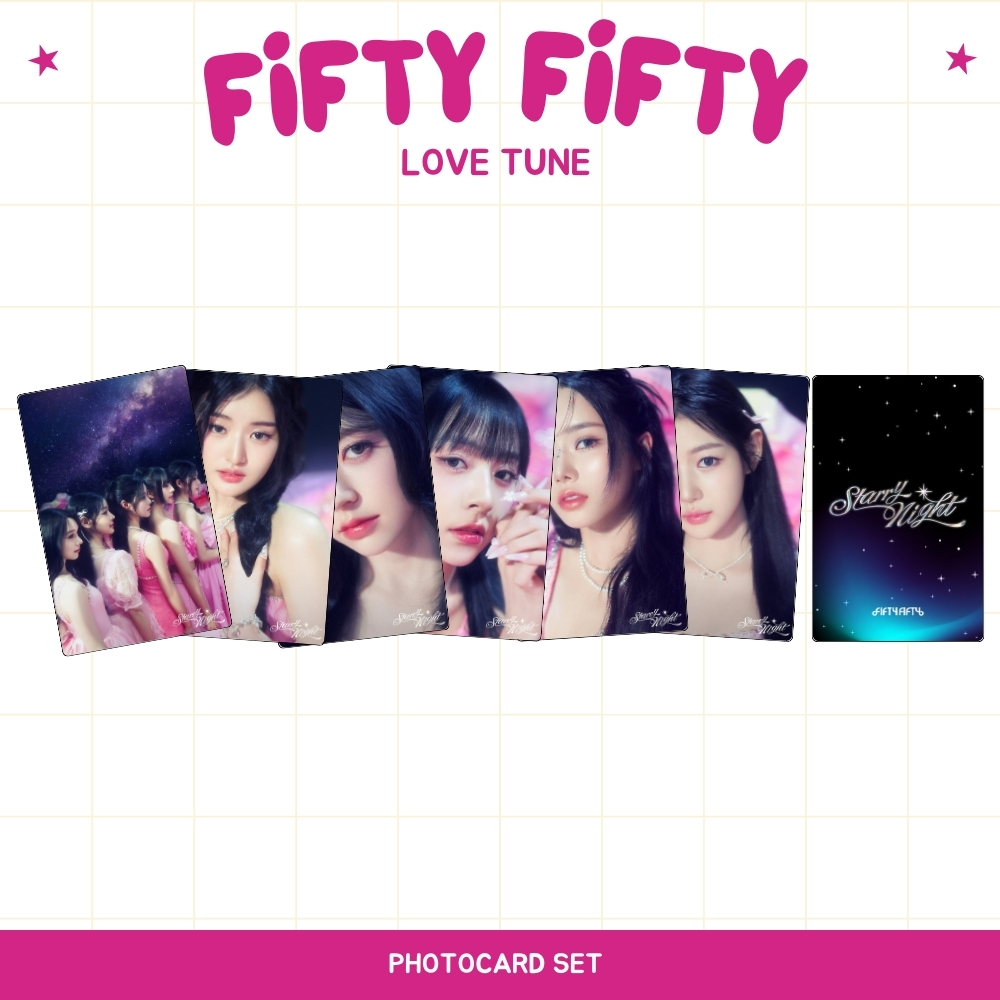 Photocard FIFTY LOVE TUNE 2 Sides (6Pcs Contents+2-Sided Lamination ...