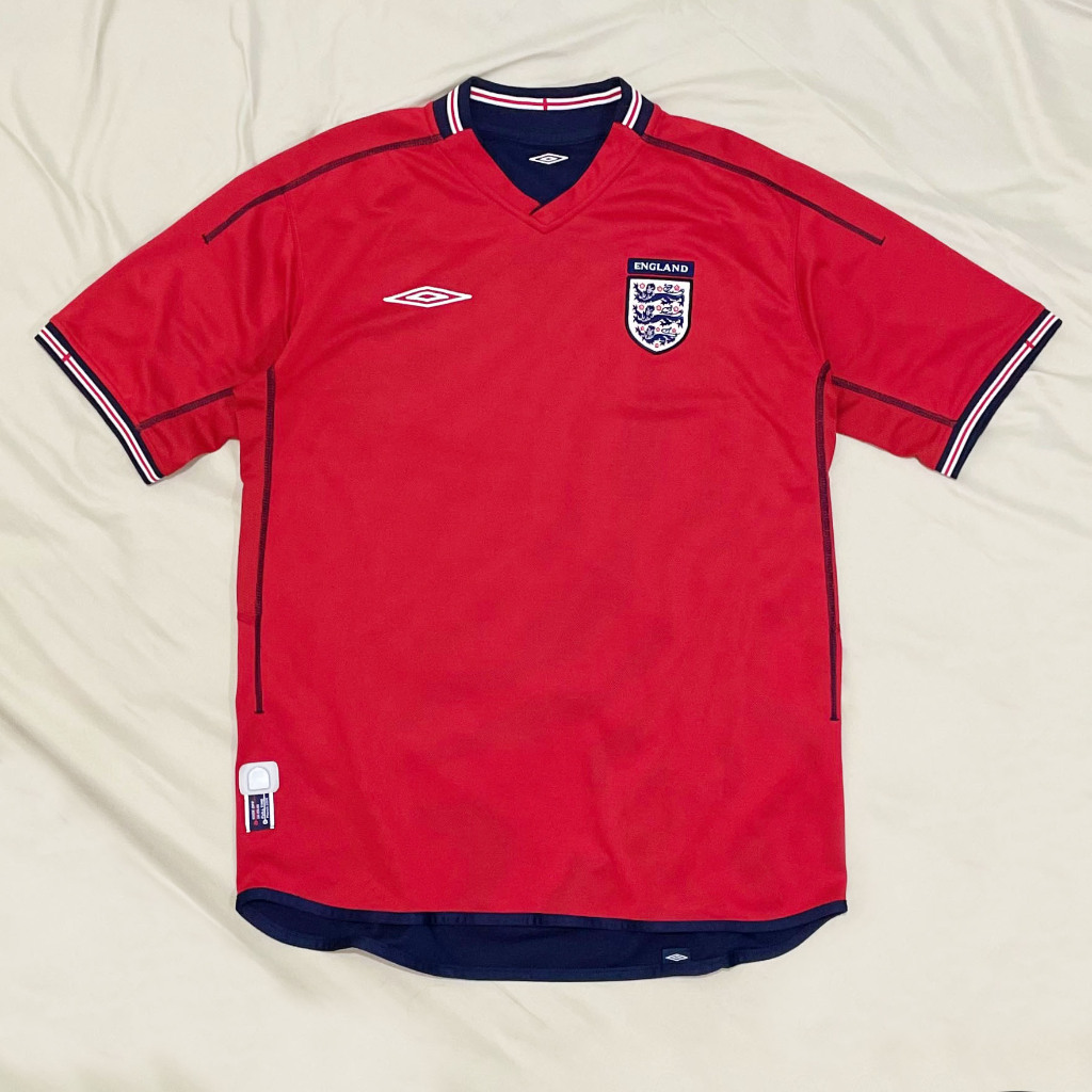 Original Umbro England Away Kit 2002 2003 2004 Vintage Ball Jersey ...