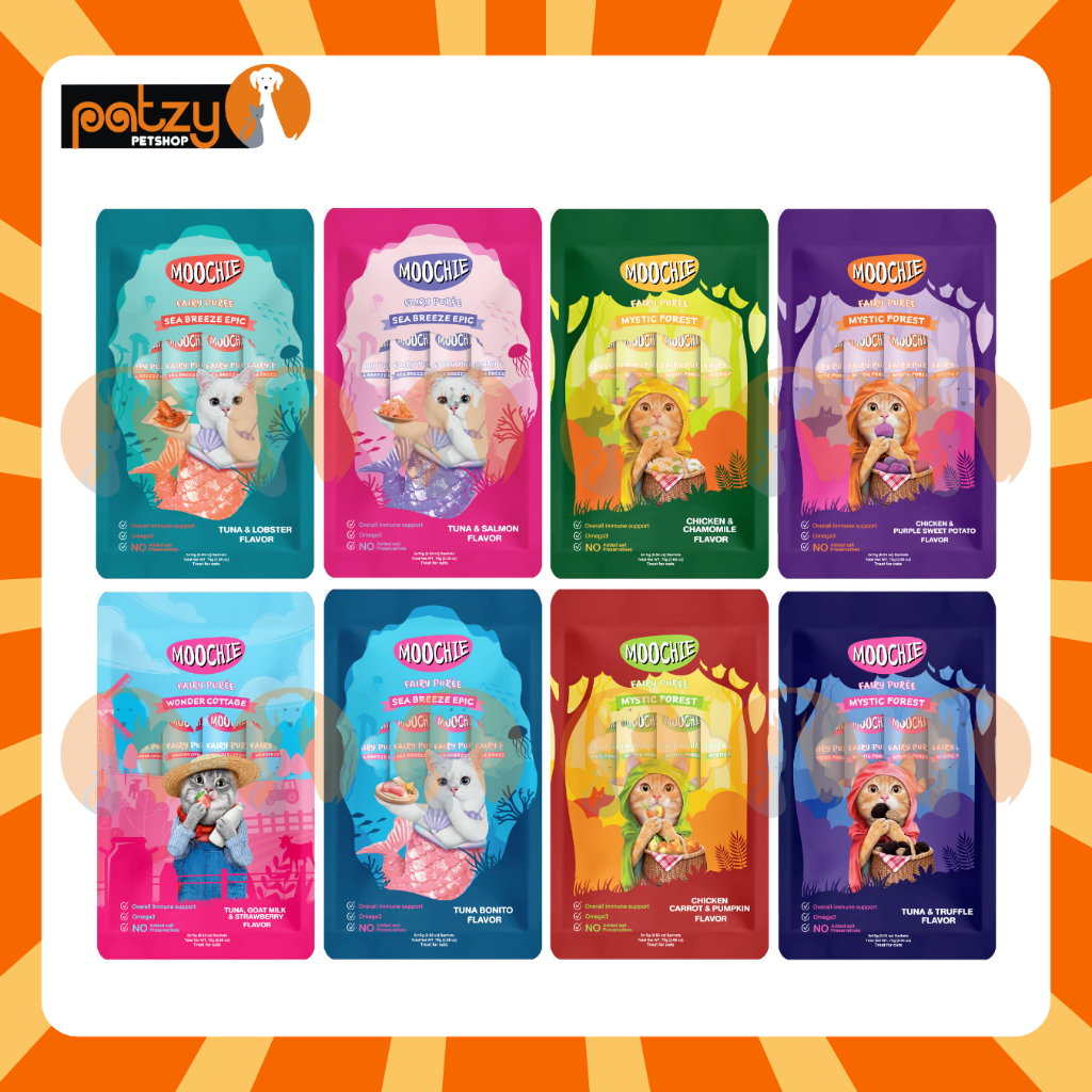 Moochie CREAMY CAT TREATS 75GR (1PACK CONTAINS 5PCS) | Shopee Malaysia
