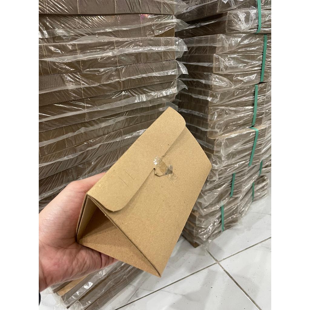 (WHOLESALE 100pcs) Rice Pack 16x10x9 // Kraft Rice Wrapping Thick Brown ...