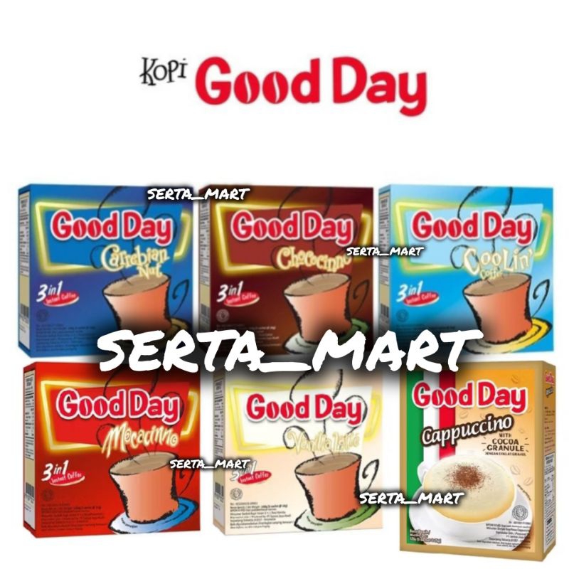 Good Day Instant Coffee 3in1 5 x 20gr - Good Day Mocacinno Coffee ...