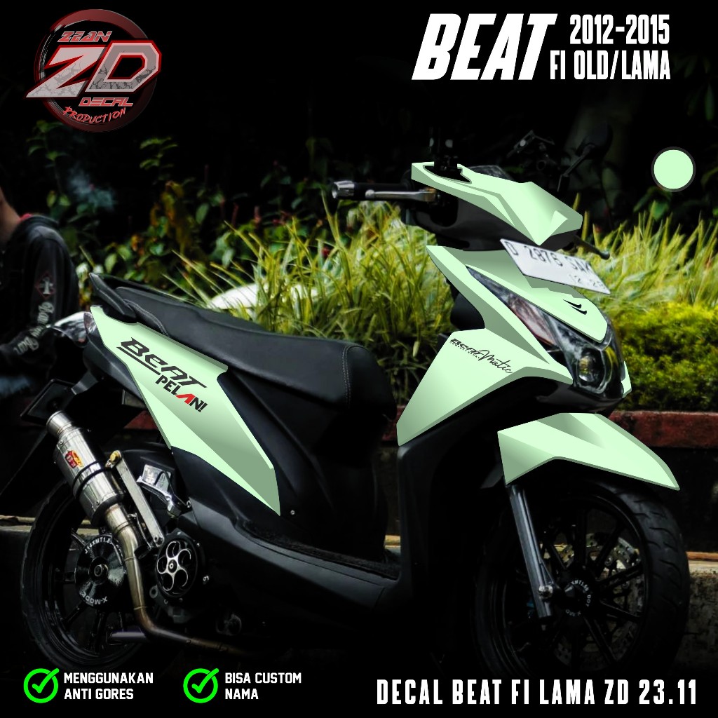 Latest Decal Sticker for Old Honda BEAT Fi 2012 2013 2014 2015 Full ...