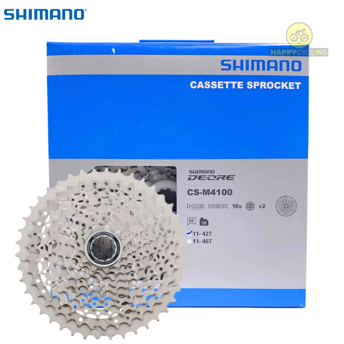 Cassette Sprocket Shimano Deore M4100 M 4100 10 Speed 11-42T Folding Bike MTB Happy Cycling ...