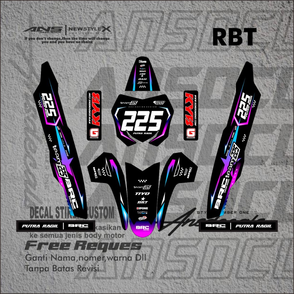 Decal RBT BODY JUPITER YAMAHA VEGA NEW FULL BODY NEWEST DECAL STICKER ...