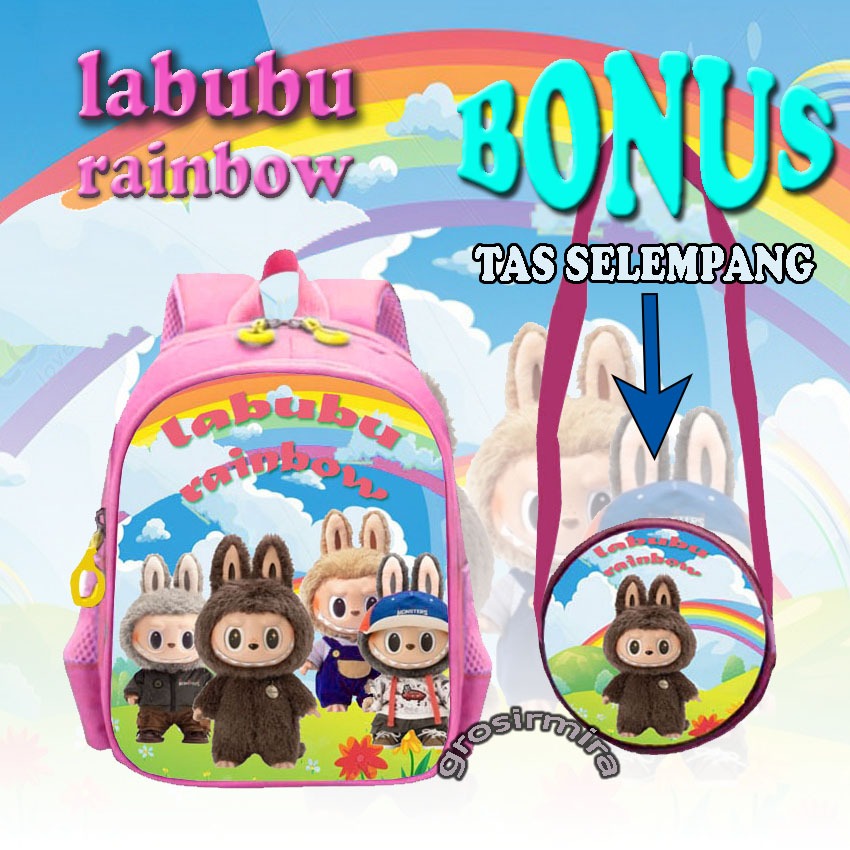 Gr112 - labubu Children's Bag / Girls' School Backpack with Cute Viral ...