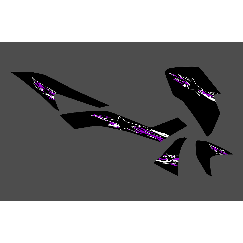 Nmax 155 Transparent STRIPING ALL NEW FACELIFT STAR SERIES Design Color ...