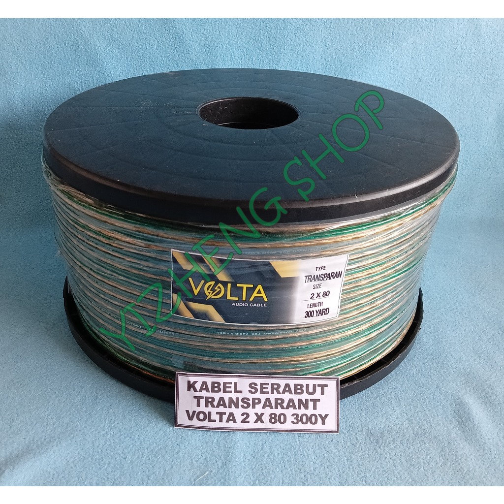 2 X 80 300Y / BOBIN 1 ROLL VOLTA TRANSPARANT CABLE | Shopee Malaysia