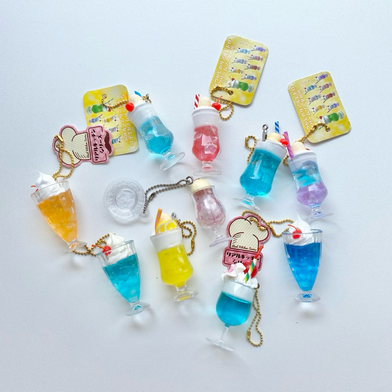 Gacha japanese miniature keychain soda cream | Trinkets Sewerochi ...