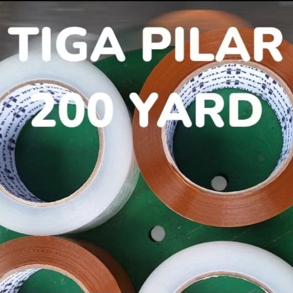 1 pc|45mm x 200 yards| Clear/brown duct tape | Three PILLAR duct tape ...