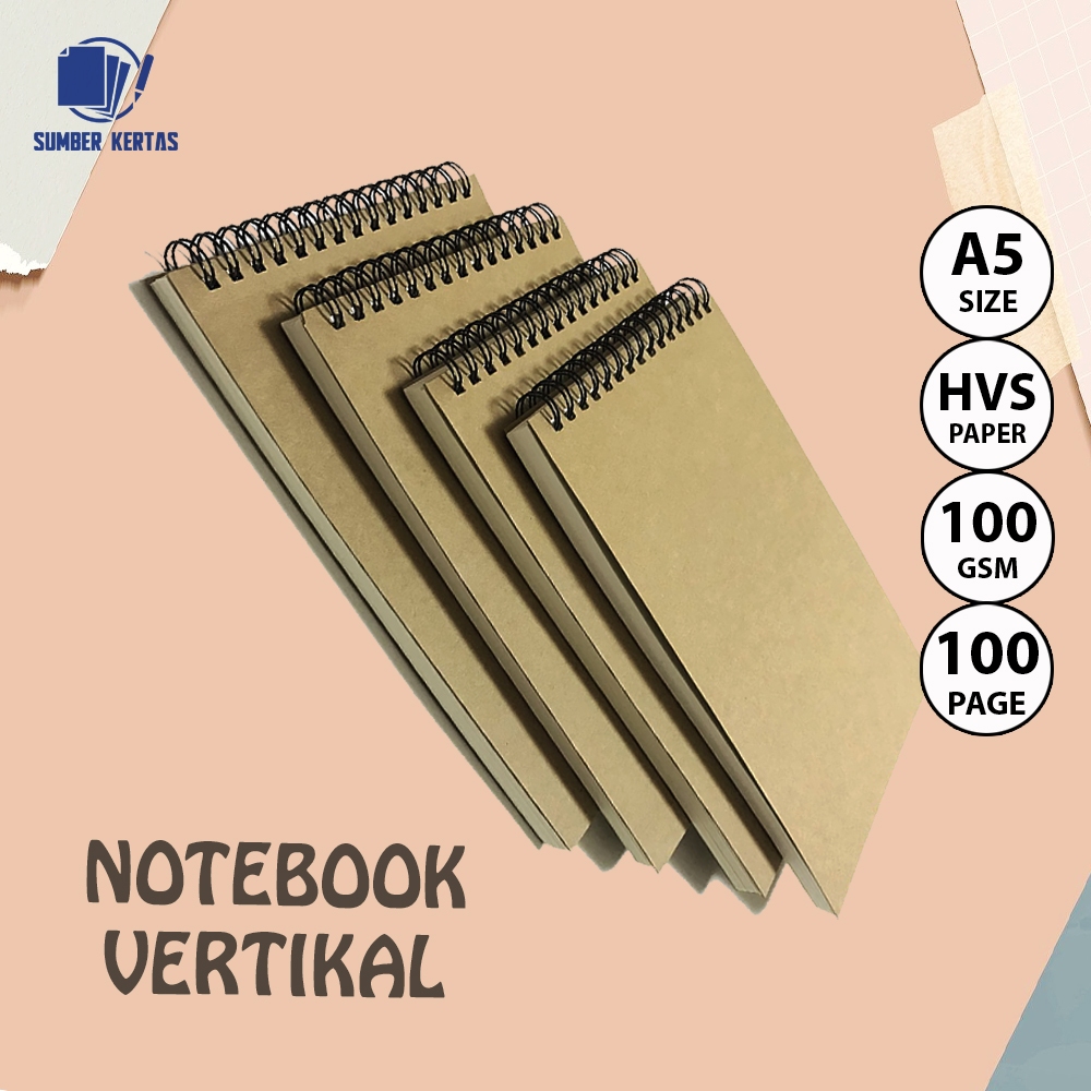 Notebook A5/Vertical/Vertical/ Journal/A5 Note Book/PAPER/LINE/GRID/Box ...
