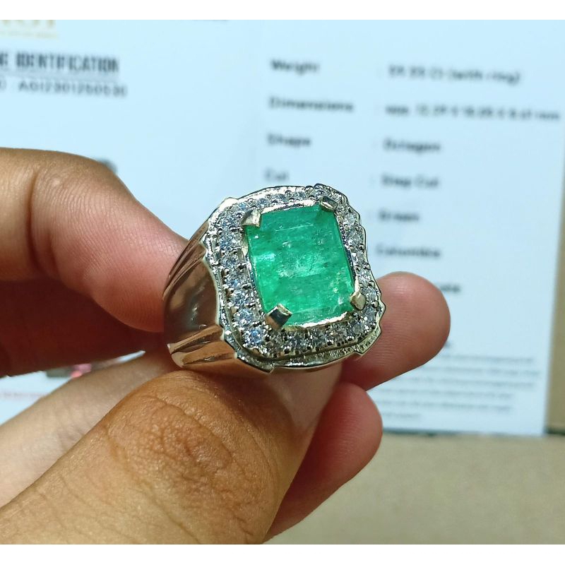 ORIGINAL NATURAL COLOMBIA ZAMRUD GEMS STONE, CERTIFIED READY TO USE ...