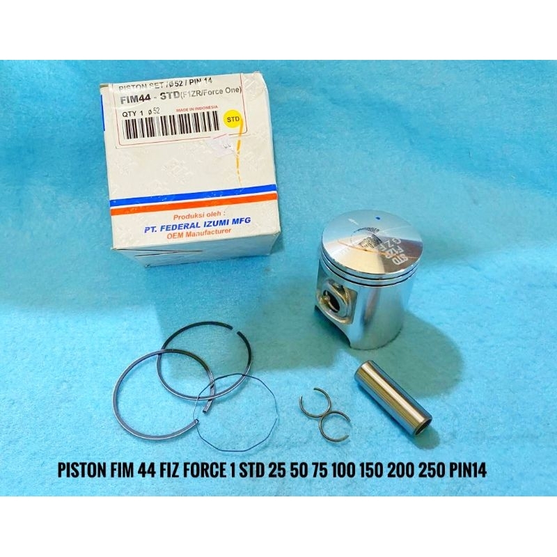 Piston KIT SEHER FIM 44 FORCE 1 STD 50 100 150 200 250 PIN 14 BOYRENK ...
