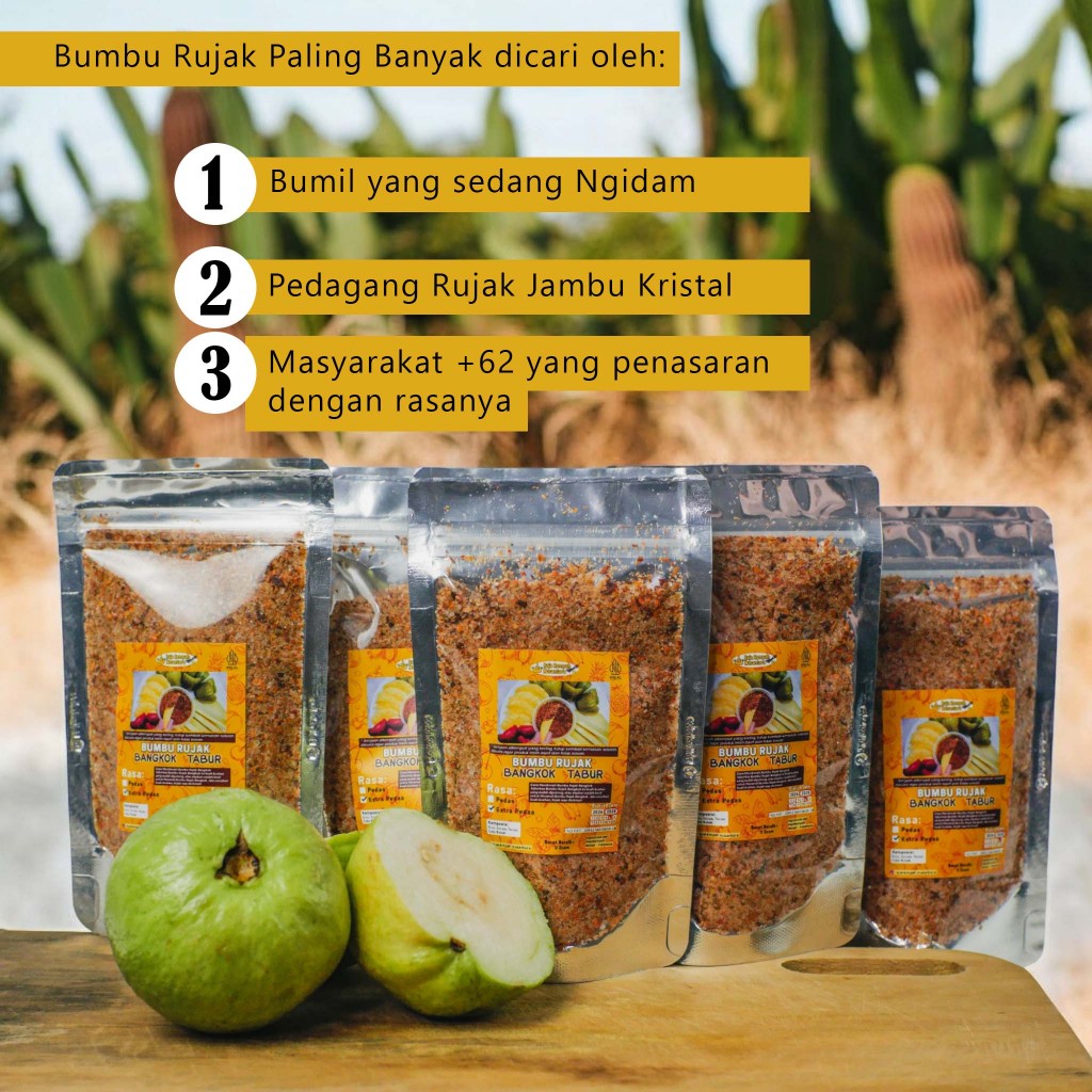 Bumbu RUJAK BANGKOK Sweet and Salty Spicy Fruit / Crystal Guava Fruit ...