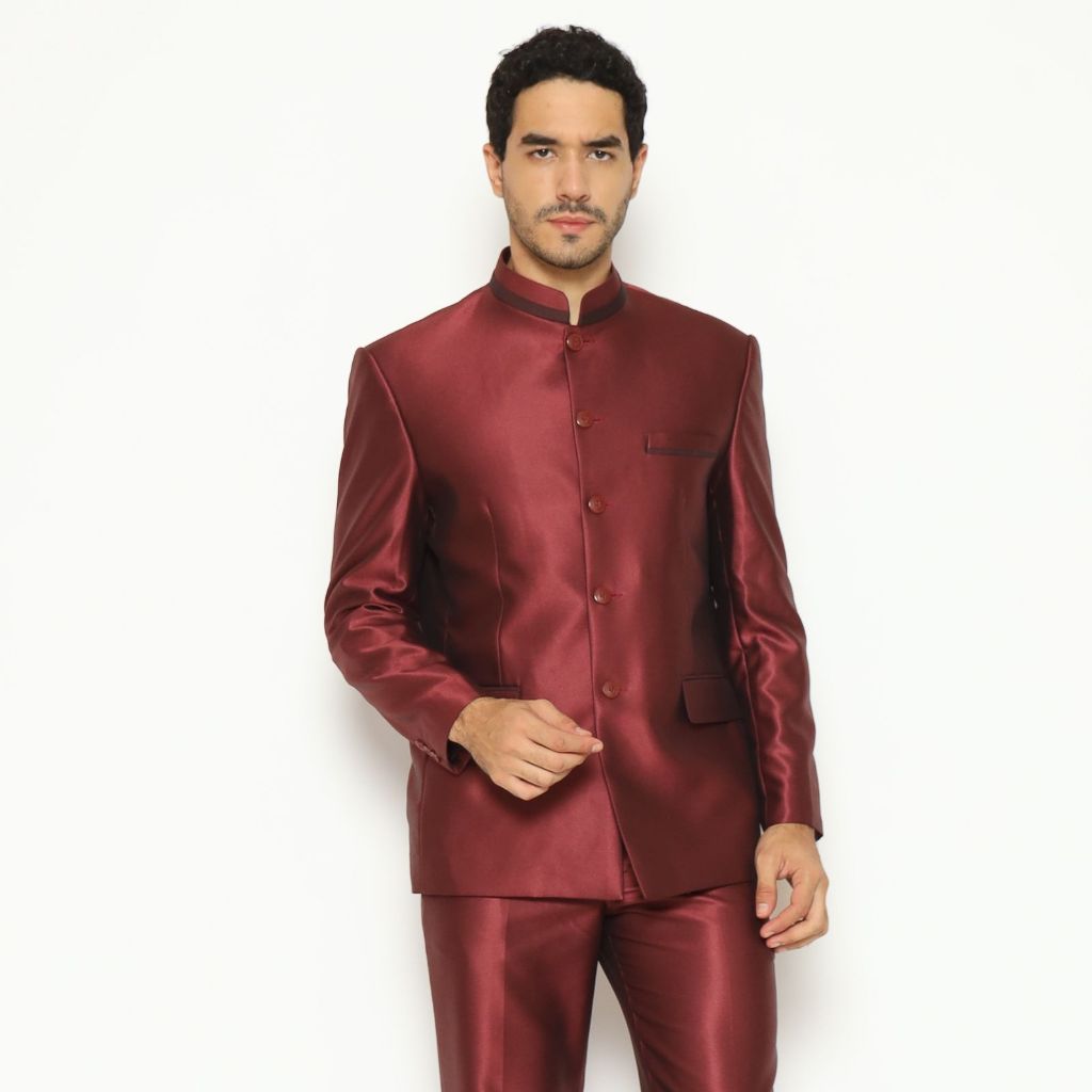 Yung Imported Semi Wool Bridal Beskap List Suit Shanghai Suit | Shopee ...