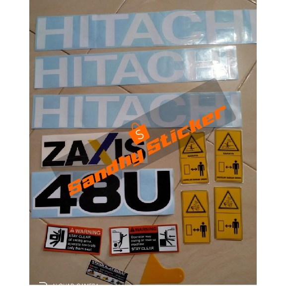 Hitachi Heavy Equipment sticker Zaxis 48U Excavator sticker | Shopee ...