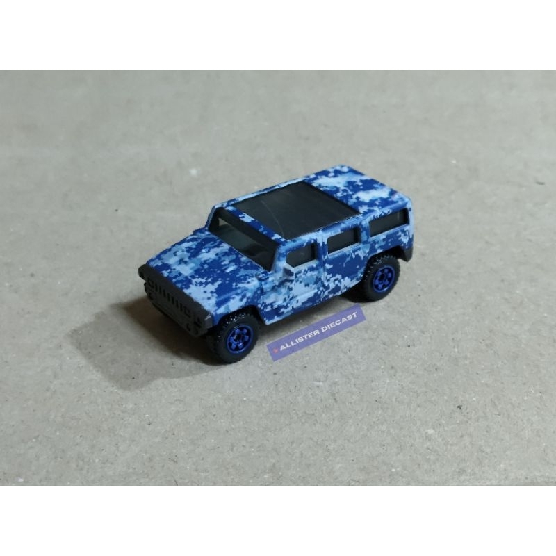 Loose GIFTPACK Matchbox Humvee Blue Matchbox Humvee Army Car MBX ...