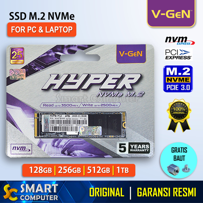 Ssd V-GeN NVMe M.2 PCIe Vgen 128GB/256GB/512GB/1TB Original Official Warranty | Shopee Malaysia