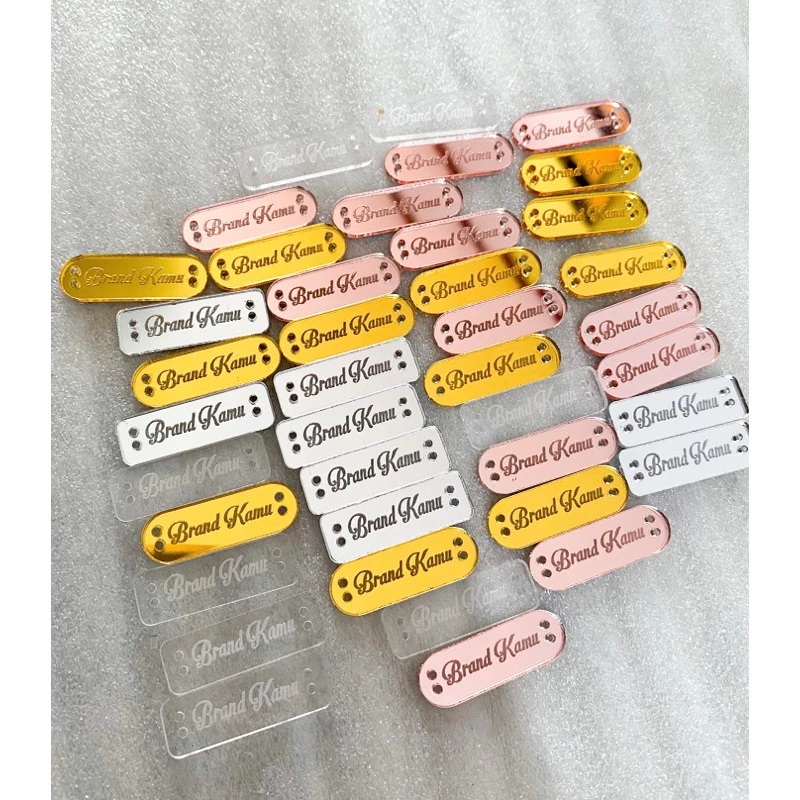 Custom Acrylic Clothing Hijab Labels 100pcs | Shopee Malaysia