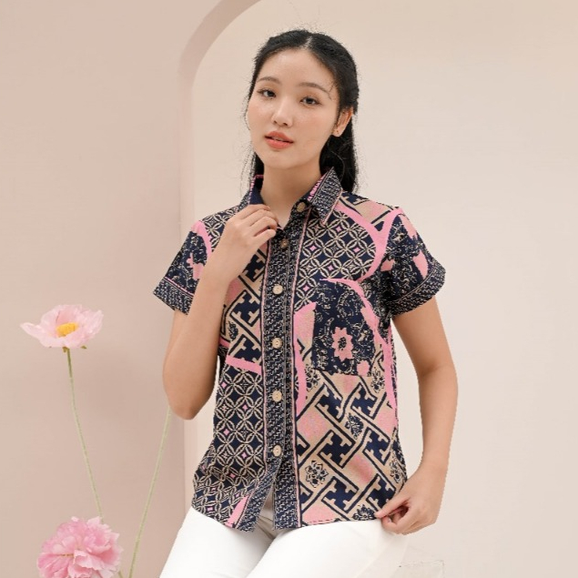 KEMEJA Women's Tops, Batik Shirt Models / Women's Batik Shirts 259 ...